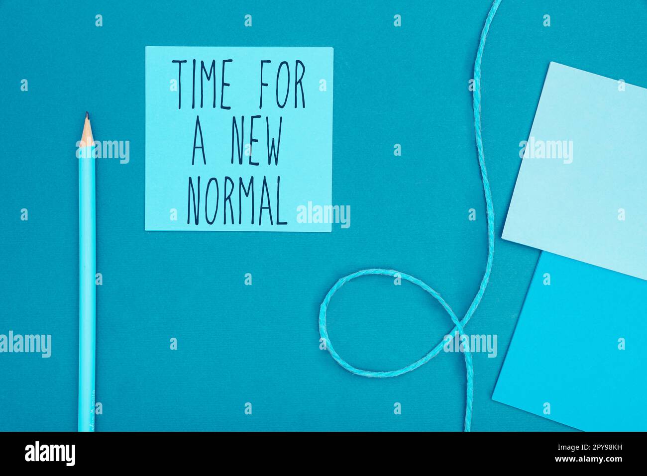 Conceptual display Time For A New Normal. Business idea Make a big ...
