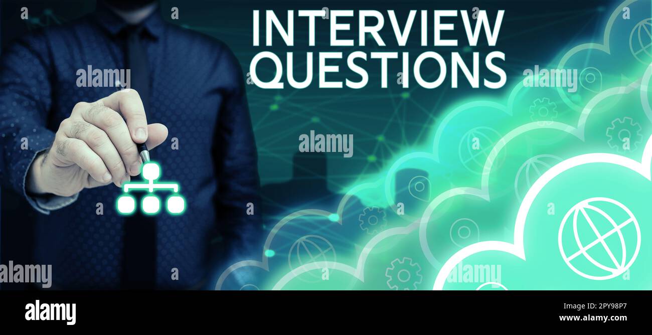 Conceptual display Interview Questions. Conceptual photo Typical topic ...