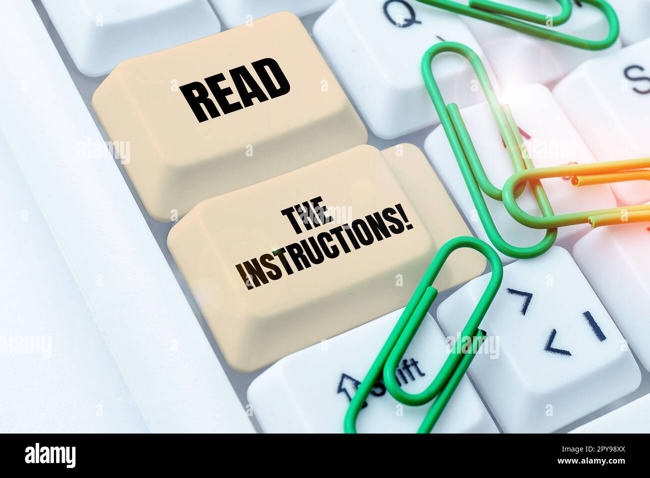 Instructions text hi-res stock photography and images - Alamy