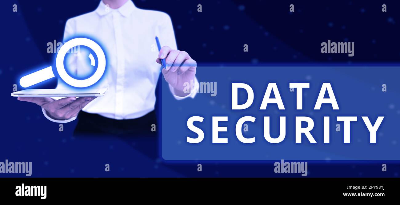 Text Caption Presenting Data Security Concept Meaning Confidentiality Disk Encryption Backups