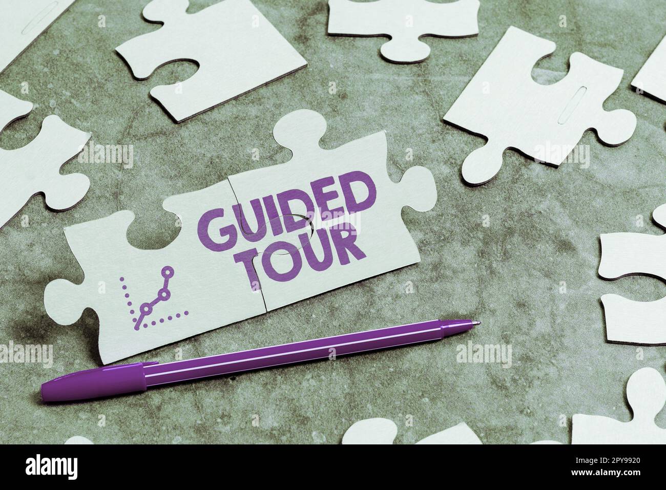 Hand writing sign Guided Tour. Business idea advice or information ...
