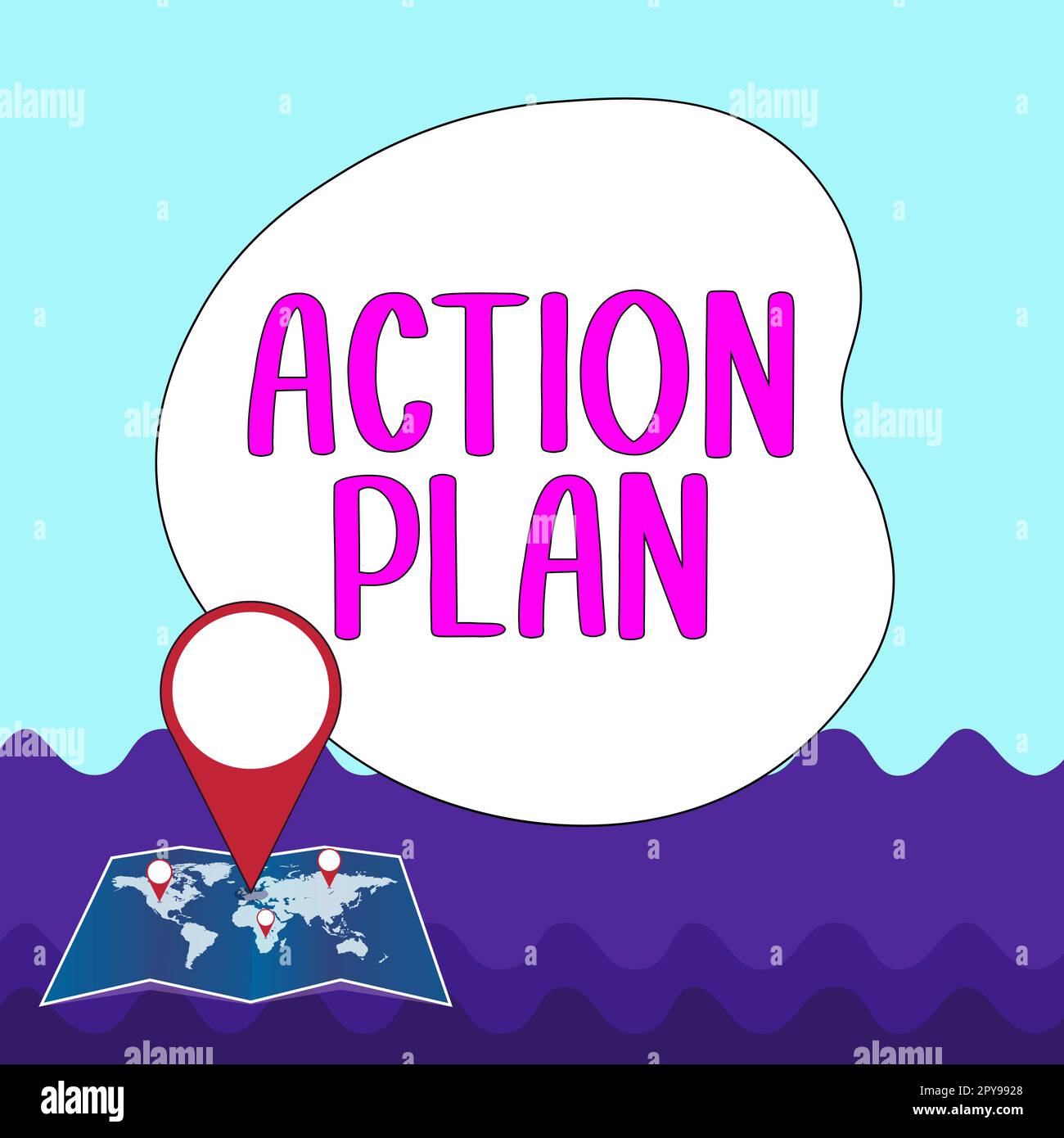 Handwriting text action plan hi-res stock photography and images - Alamy