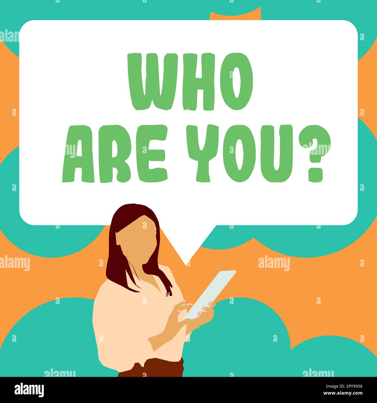 Sign displaying Who Are You. Business overview Identify yourself ...