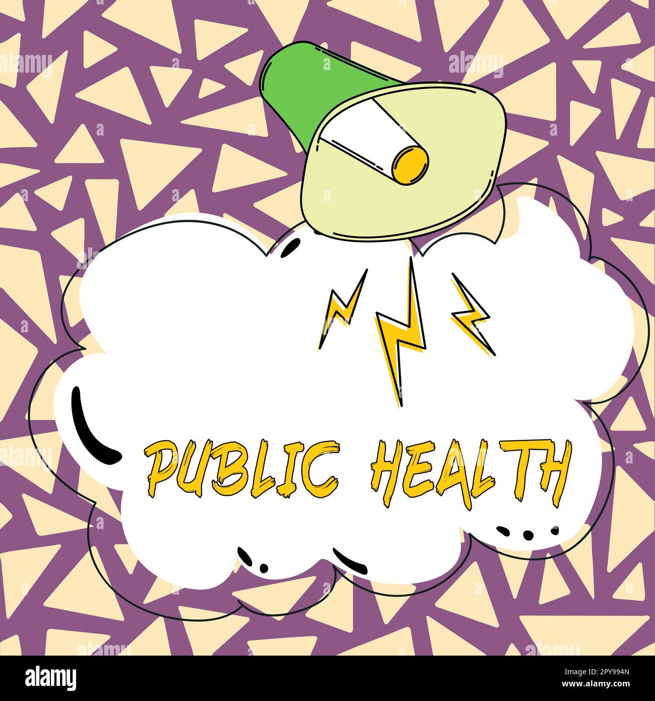 Hand writing sign Public Health. Business approach Promoting healthy ...