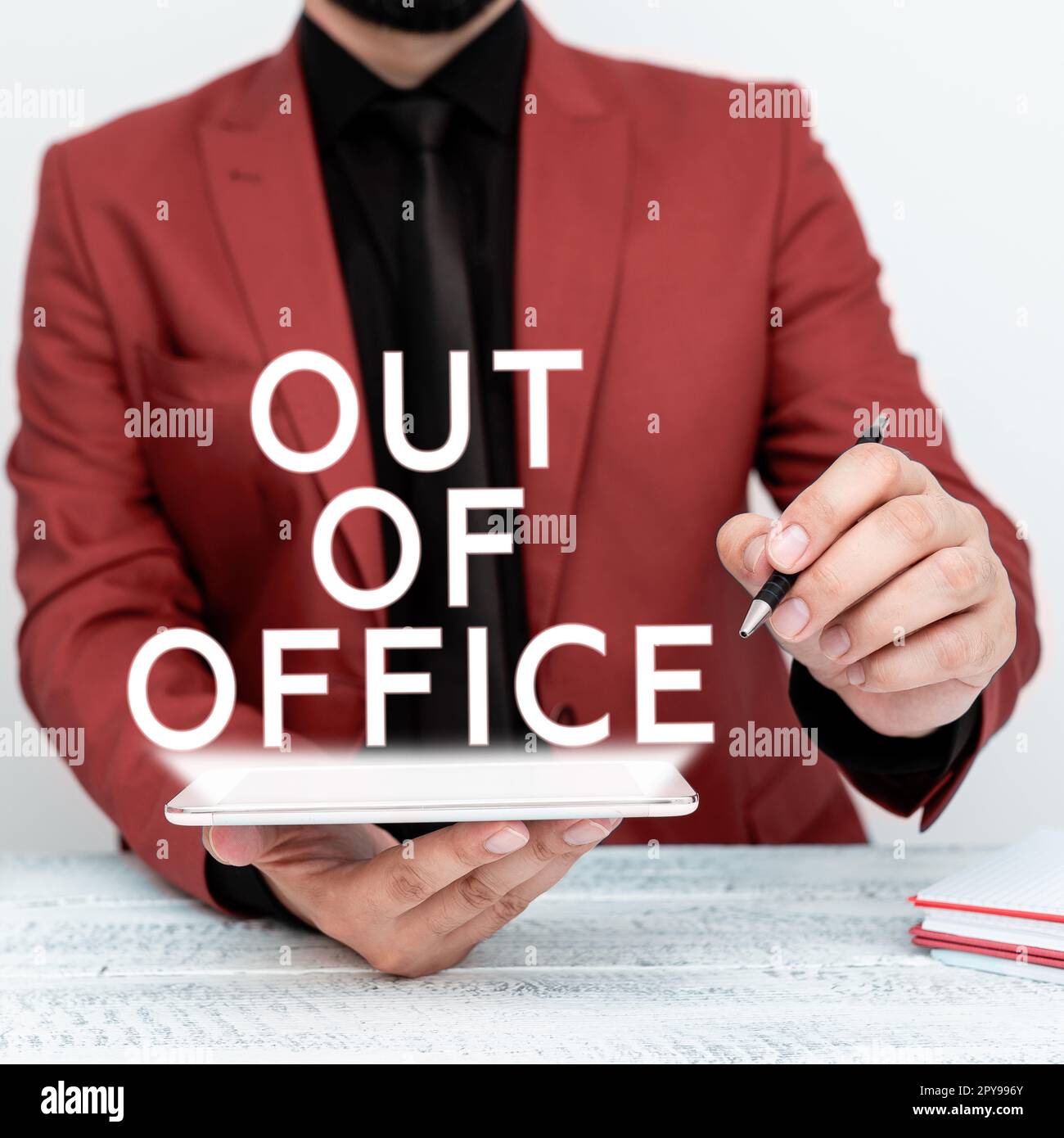 Text showing inspiration Out Of Office. Conceptual photo Outside the ...