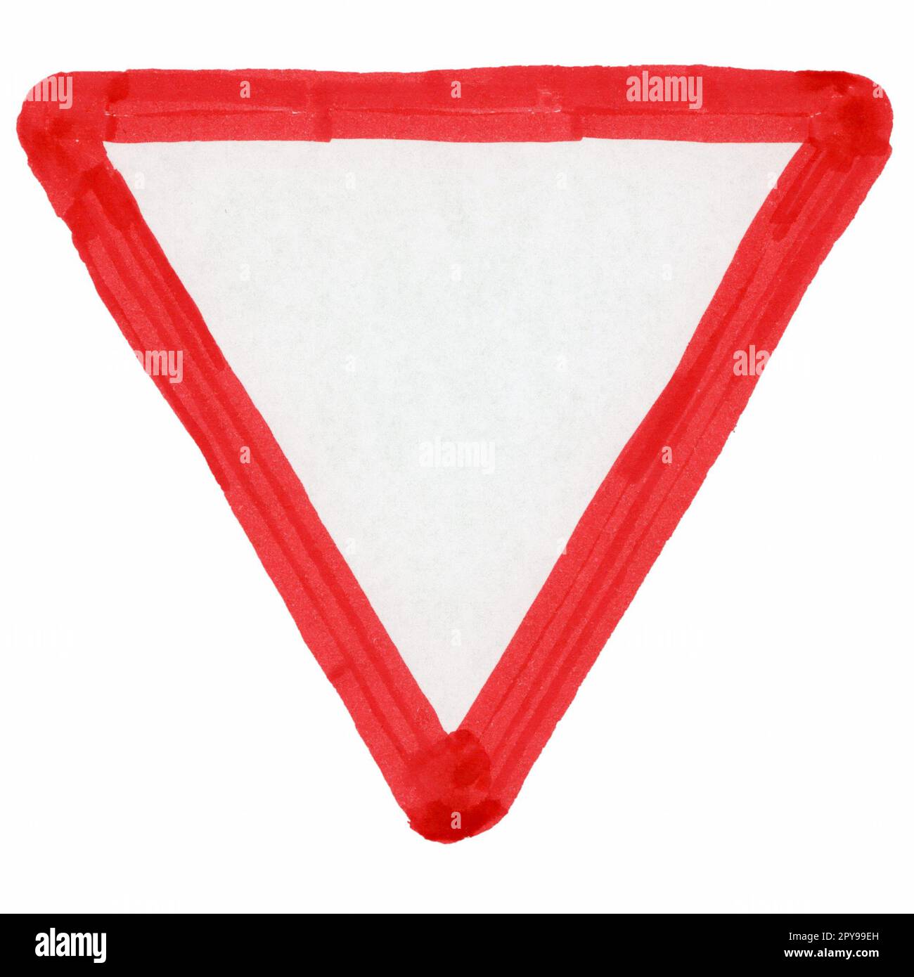 Give way sign give way Cut Out Stock Images & Pictures - Alamy