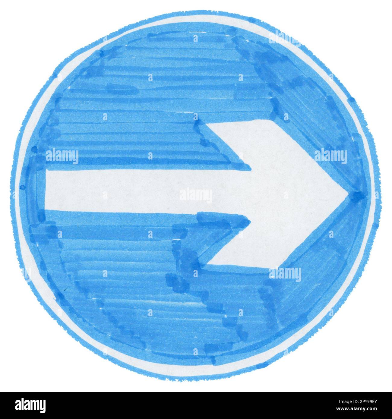proceed in arrow direction right sign illustration isolated over white ...