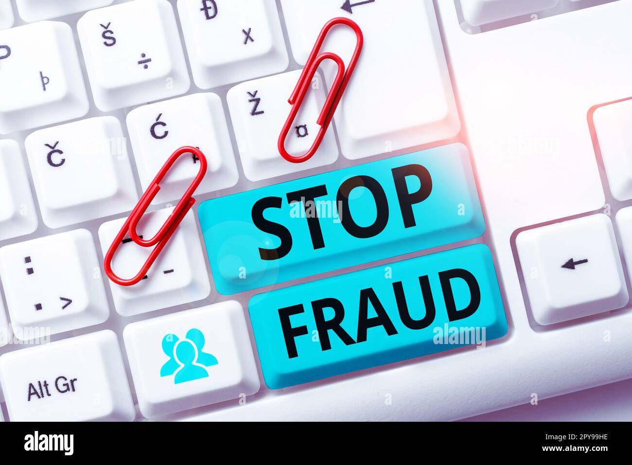Text showing inspiration Stop Fraud. Word Written on campaign advices ...