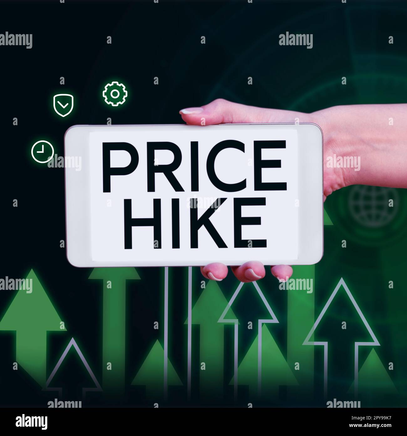 Conceptual display Price Hike. Business concept sum of values that ...