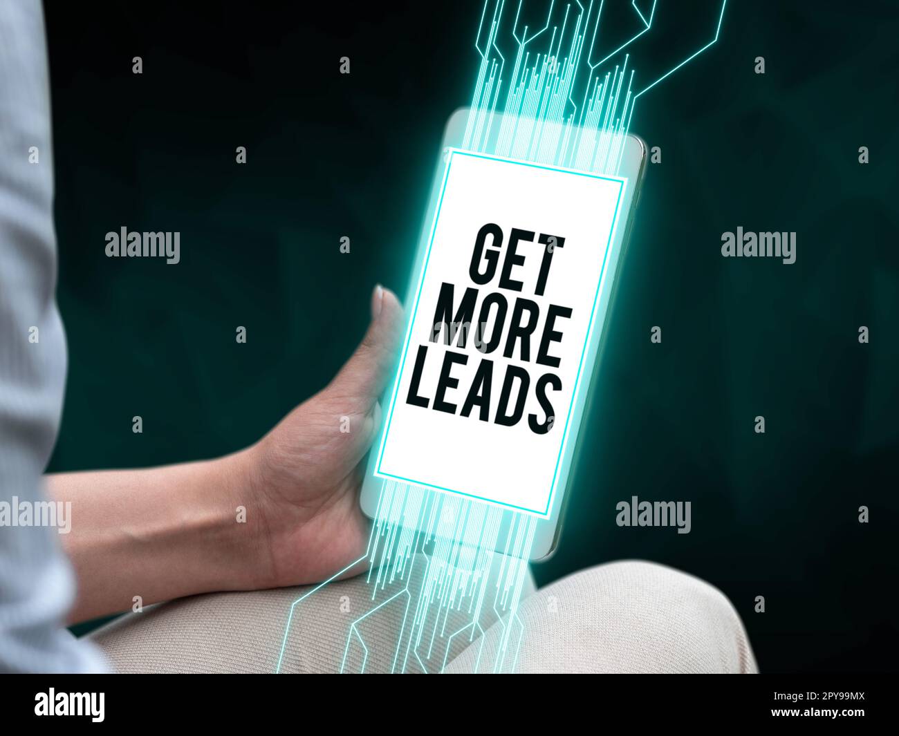 Sign displaying Get More Leads. Concept meaning Inbound Marketing ...