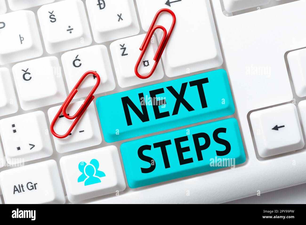 Hand writing sign Next Steps. Business idea numper of process going to ...