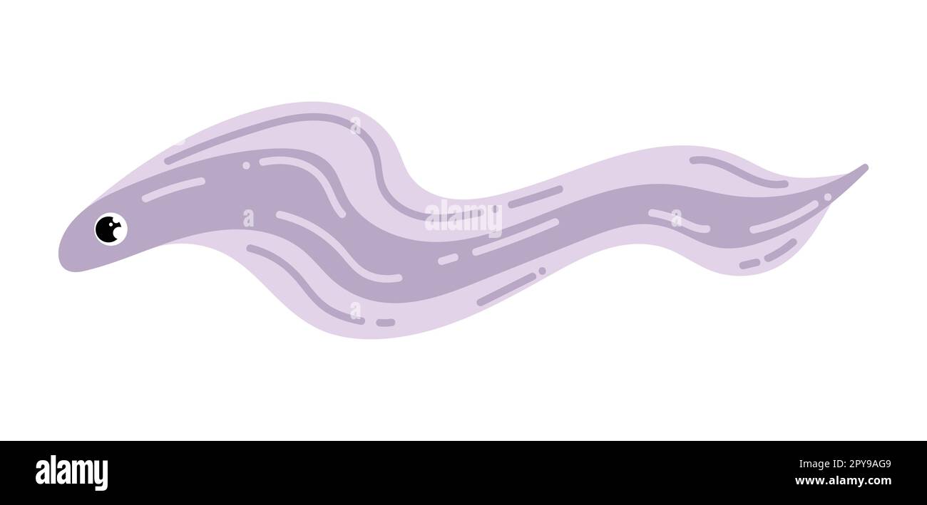 Eel cartoon illustration Cut Out Stock Images & Pictures - Alamy