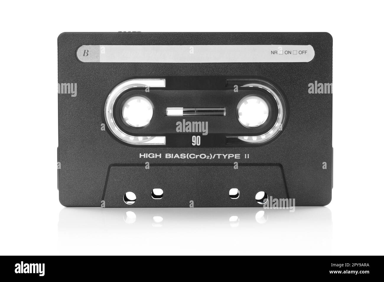 vintage music cassette with blank label Stock Photo - Alamy