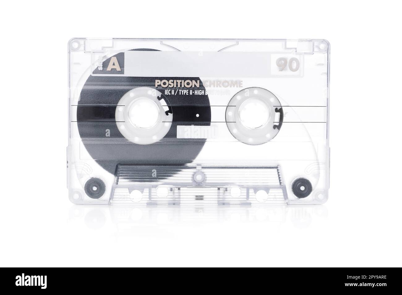 transparent blank audio tape cassette Stock Photo - Alamy