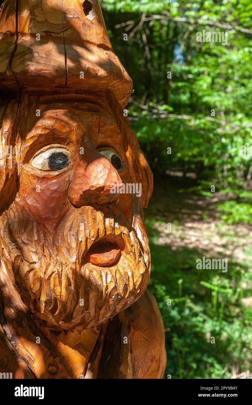 Sculpture at Forest Ghost Walk, Oberotterbach, Palatinate, Rhineland ...