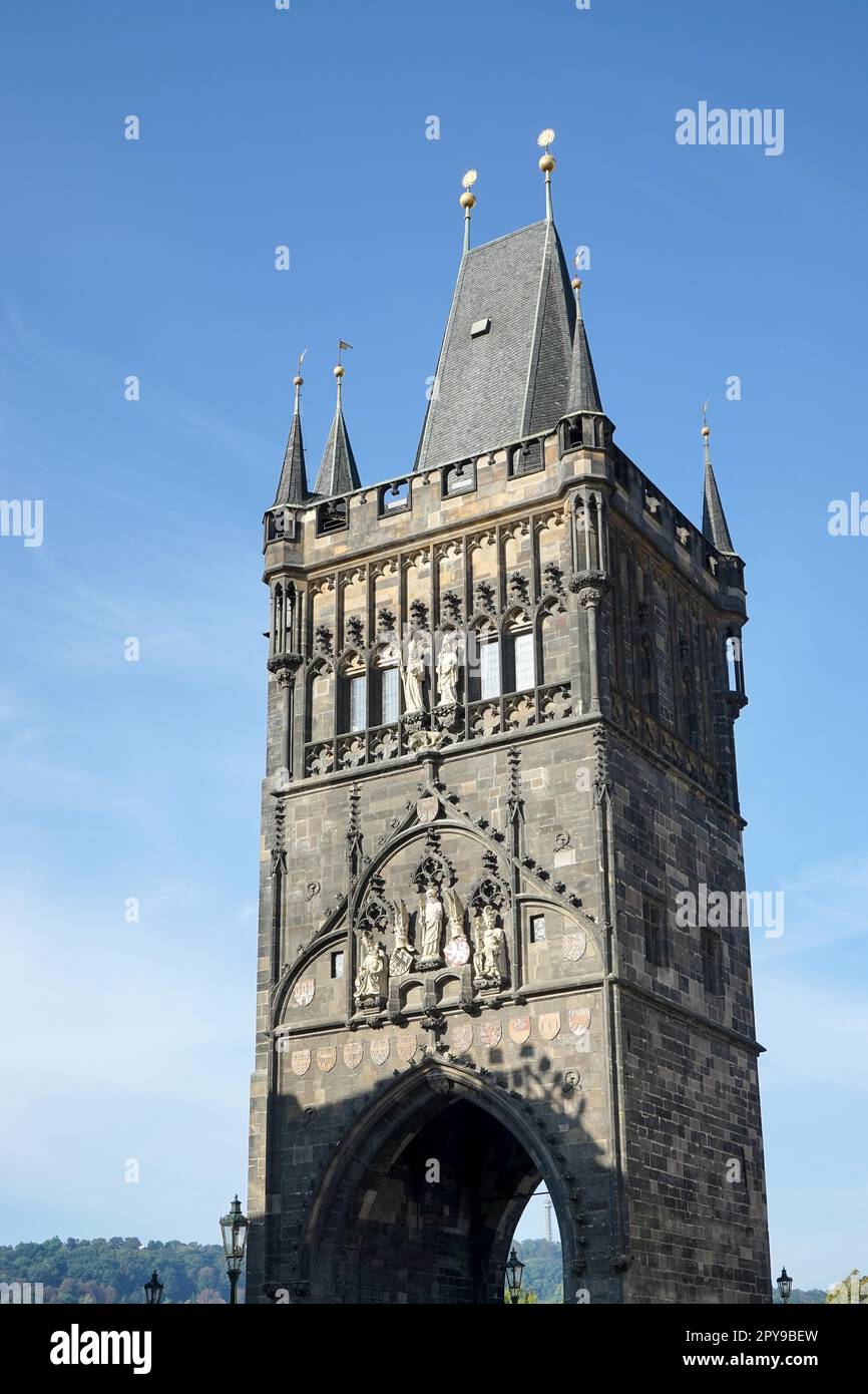 Charles bridge gothic architecture hi-res stock photography and images ...