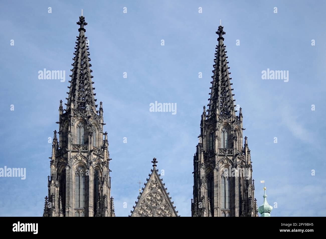 Spires st vitus cathedral hi-res stock photography and images - Alamy