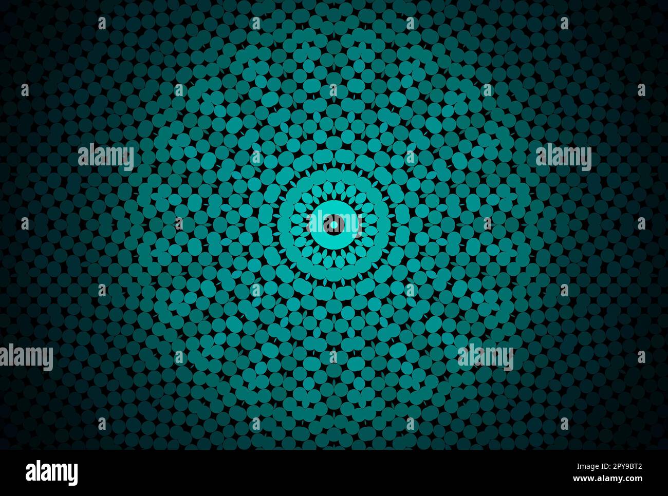 Abstract dark background with radial dotted pattern Stock Photo - Alamy