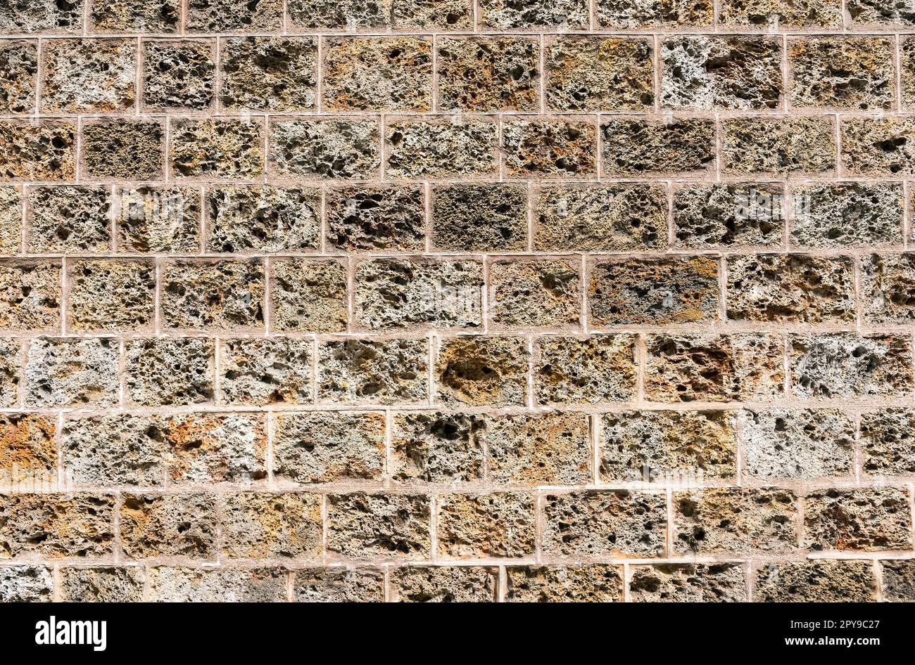 Background from an old tufa wall Stock Photo - Alamy