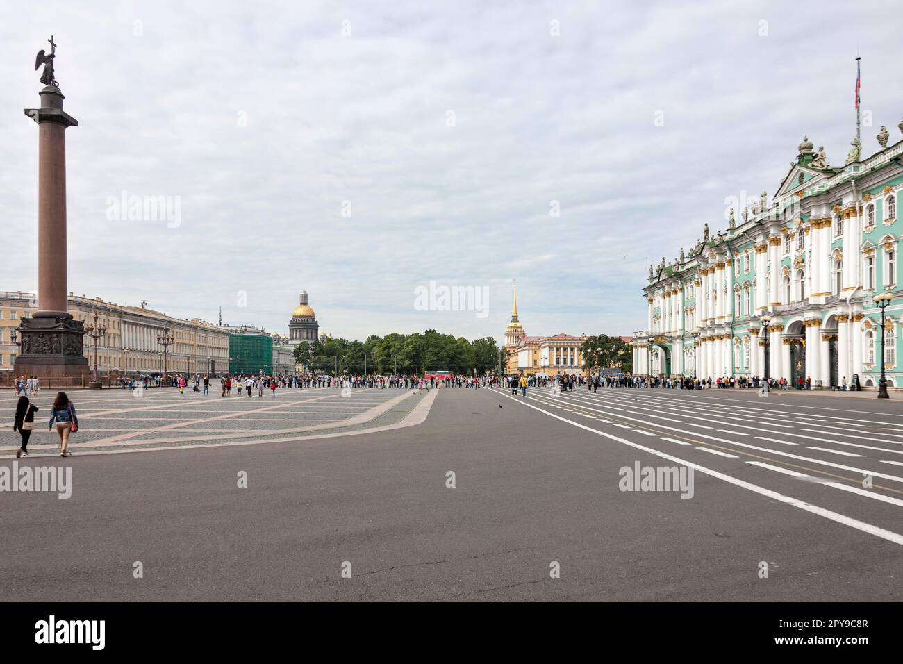 Palace Square, Palace Square, Alexanders Column, St. Petersburg, Russia ...