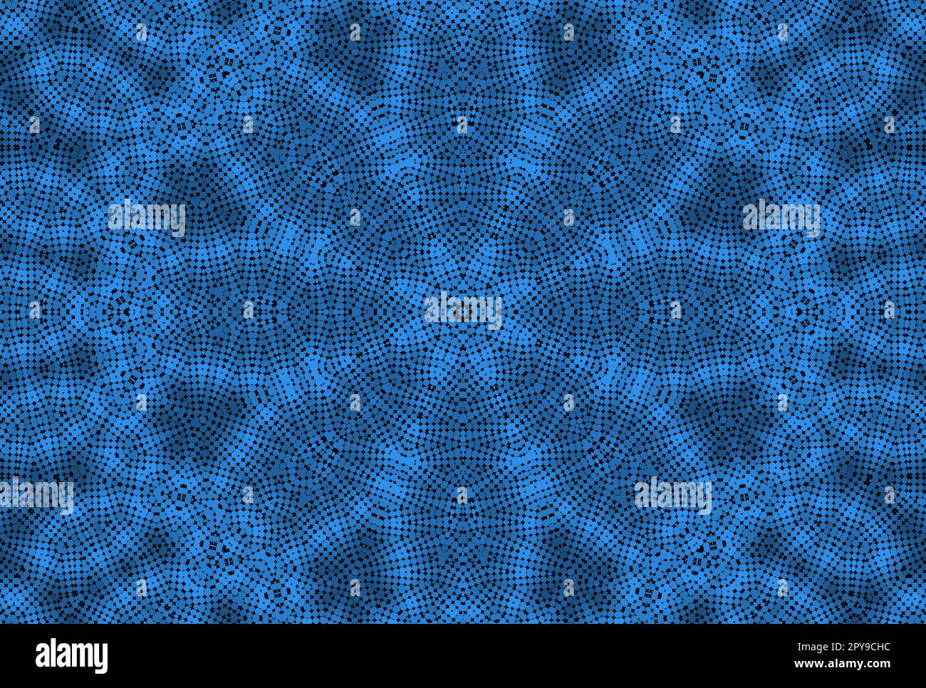 Abstract blue background with dotted pattern Stock Photo - Alamy