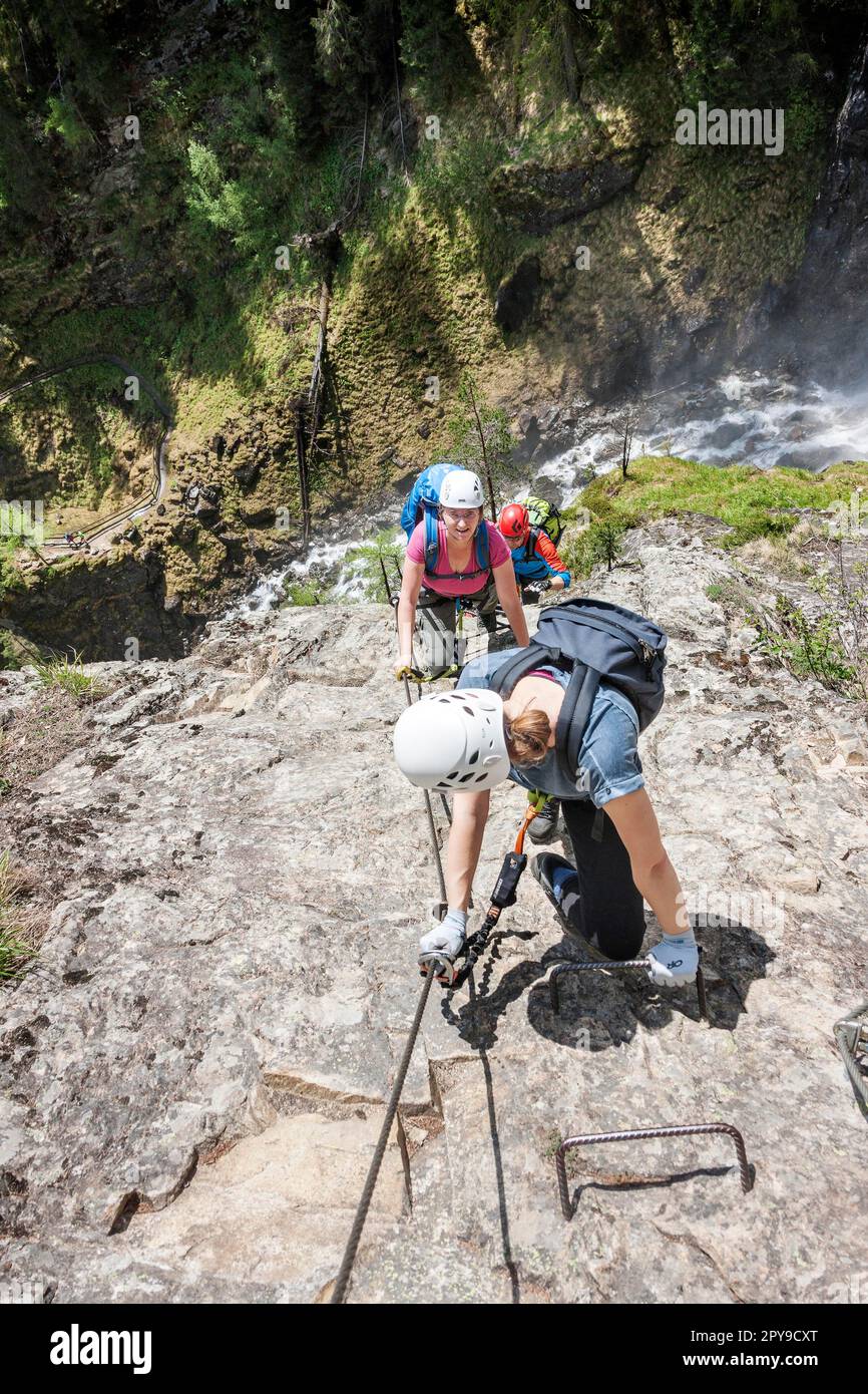 Elena Ryseva, Jeanette, Uhlmann, Climbing, Lehner, Waterfall, Via ...