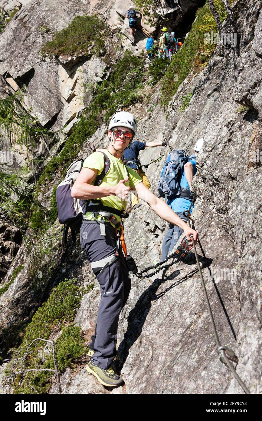 Florian Singer, Climbing, Lehner, Waterfall, Via Ferrata, Oetztal ...