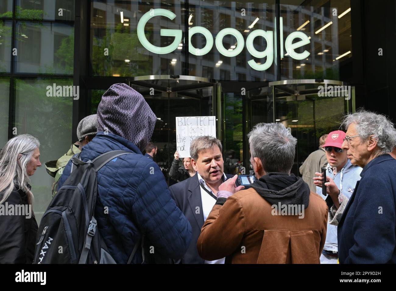 Google. London, UK. 3rd May 2023. Member of Parliament Andrew Bridgen ...