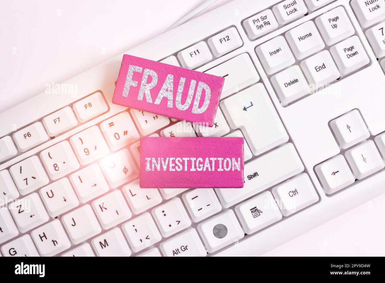 Handwriting text Fraud Investigation. Conceptual photo process of ...