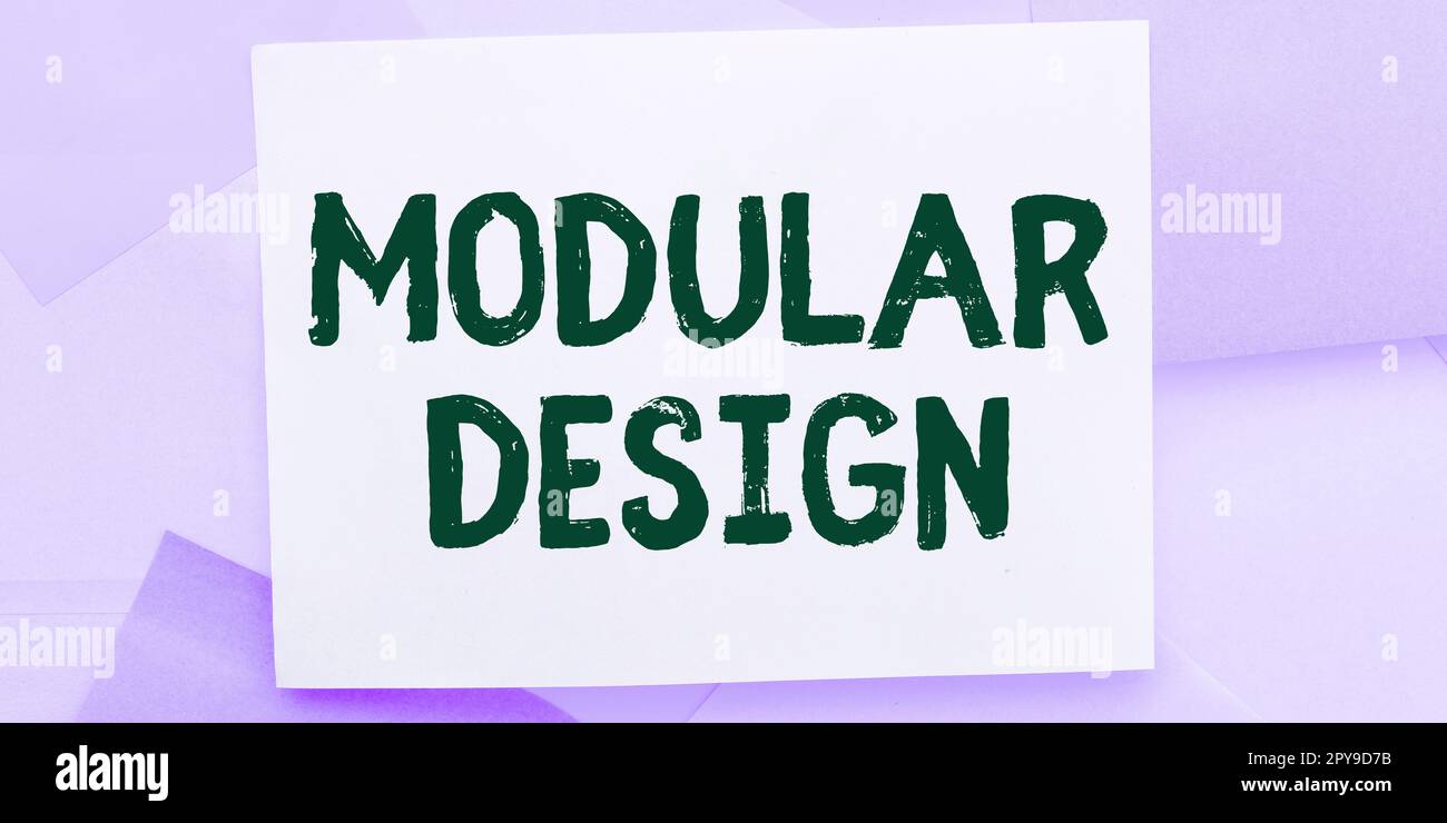 Inspiration Showing Sign Modular Design Concept Meaning Product Designing To Produce Product By