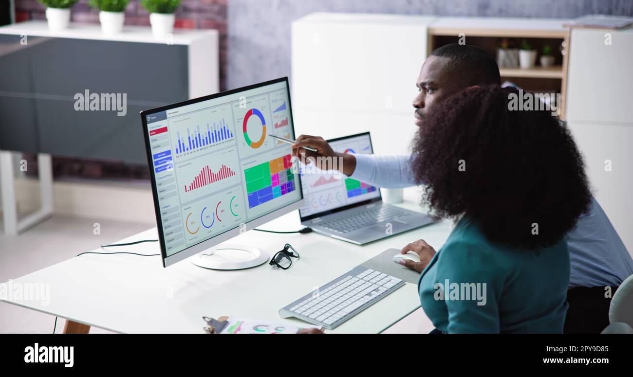 African American Data Analyst Stock Photo - Alamy