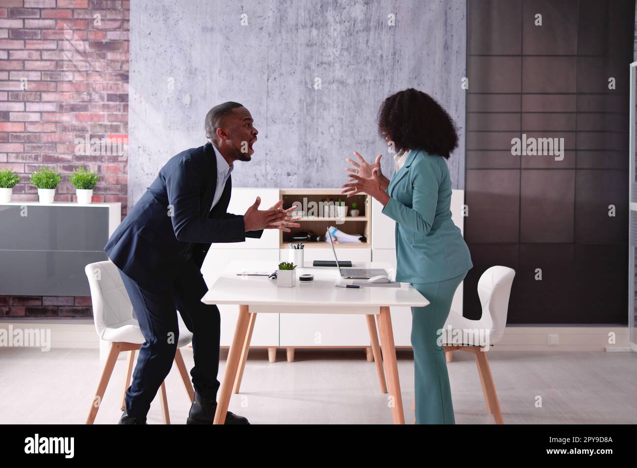 Angry Business People Shouting Stock Photo - Alamy