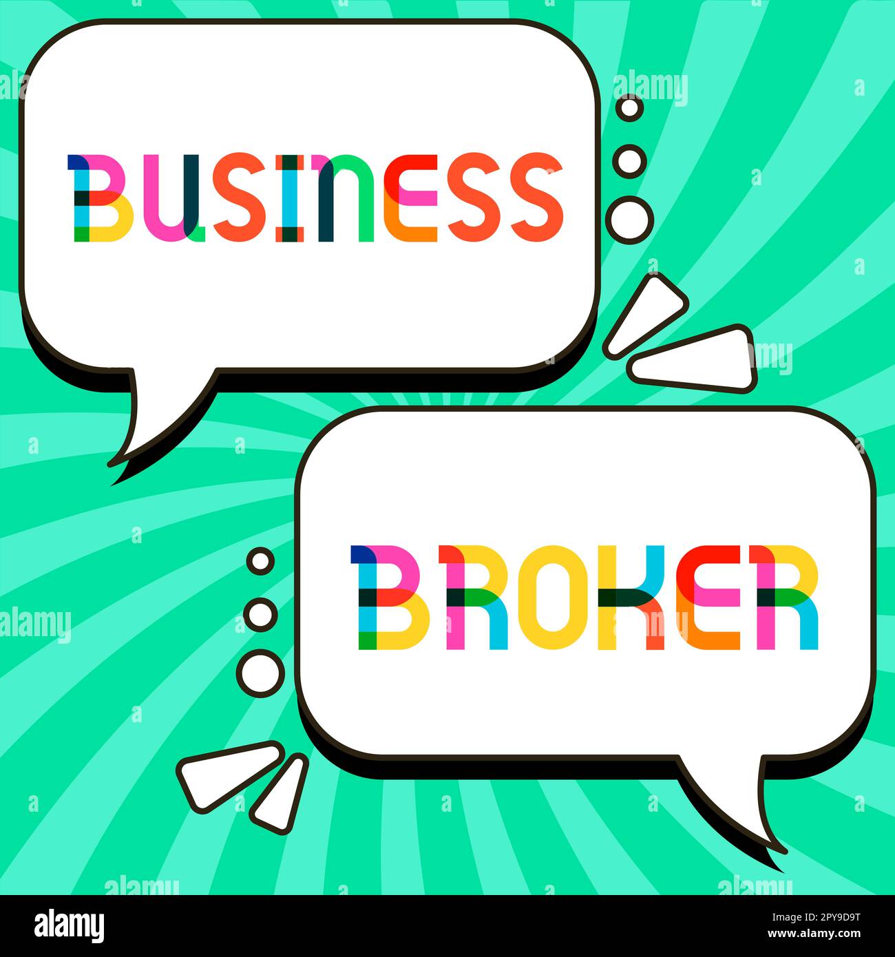 Handwriting text Business Broker. Business overview publishing short ...