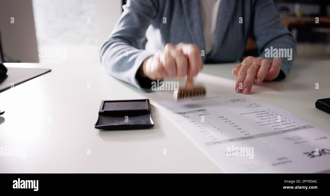 Stamp on paper hi-res stock photography and images - Alamy