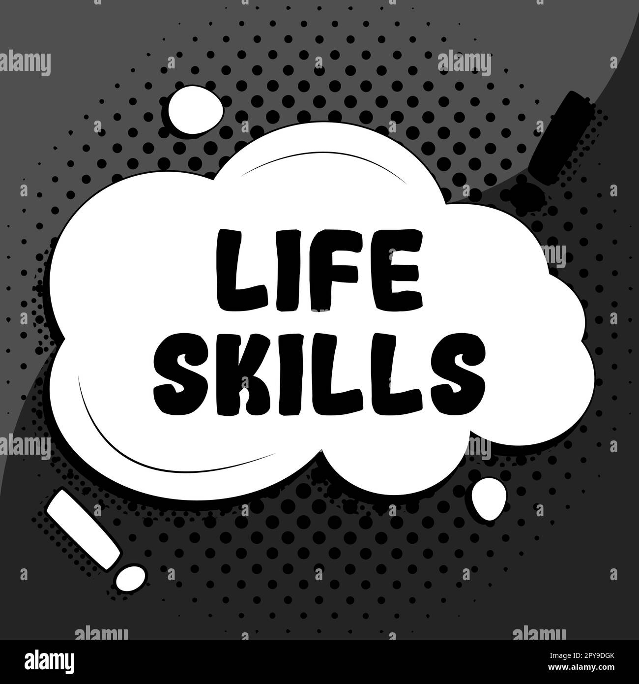 The Word Life In Black And White