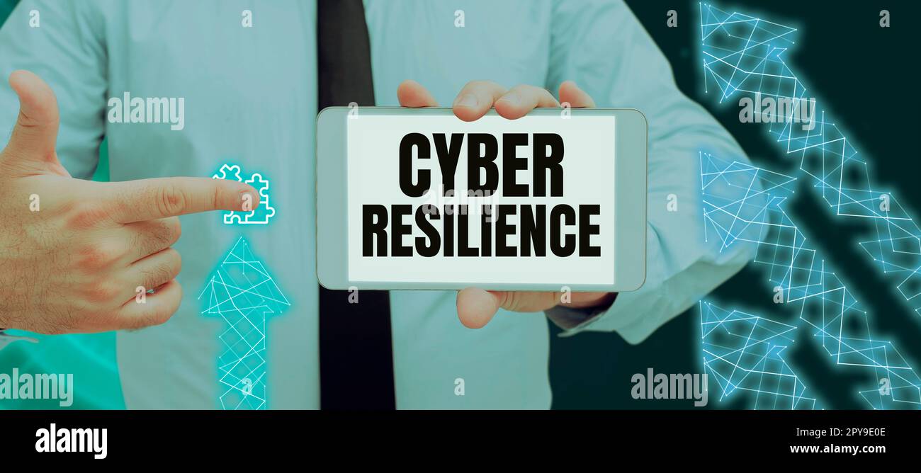 Conceptual caption Cyber Resilience. Concept meaning measure of how ... Conceptual caption Cyber Resilience. Concept meaning measure of how ...