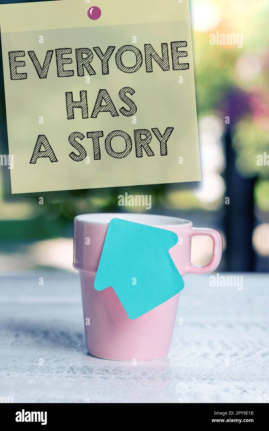 Conceptual caption Everyone Has A Story. Word for Background ...