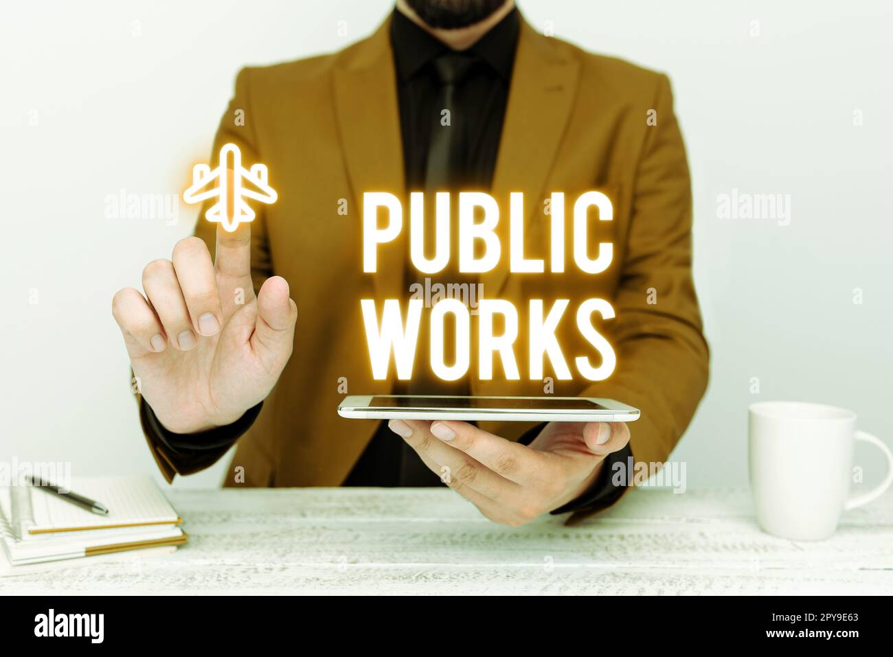 Inspiration showing sign Public Works. Internet Concept Describes the ...