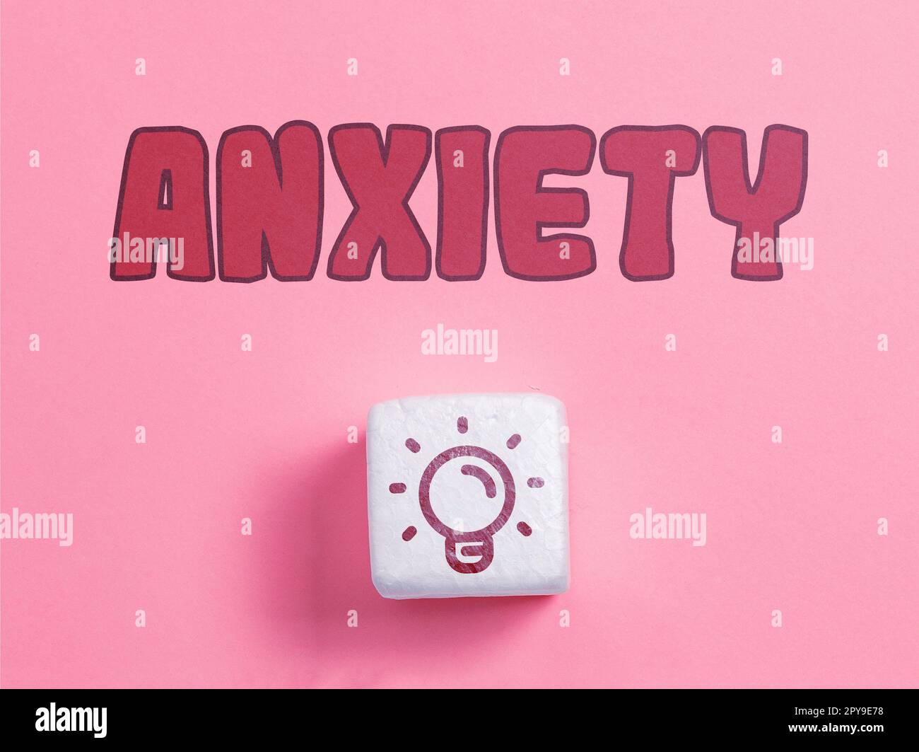 Sign displaying Anxiety. Word for Excessive uneasiness and apprehension ...