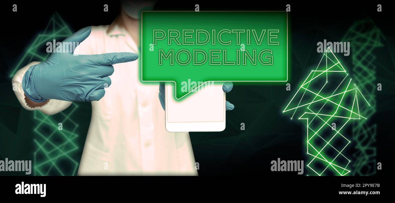 Text sign showing Predictive Modeling. Word for maintenance strategy ... Text sign showing Predictive Modeling. Word for maintenance strategy ...