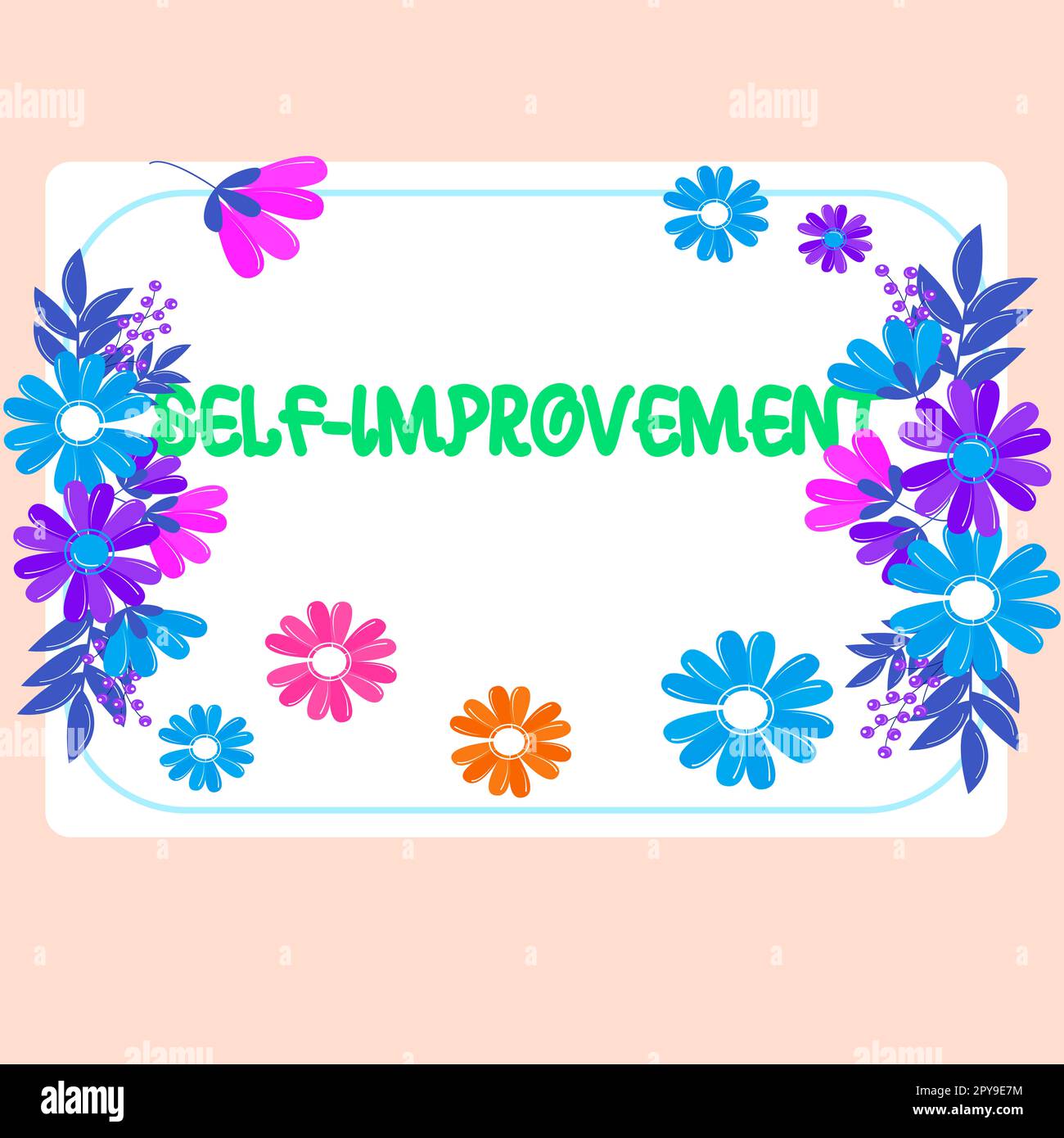 Sign displaying Self Improvement. Concept meaning process of making ...