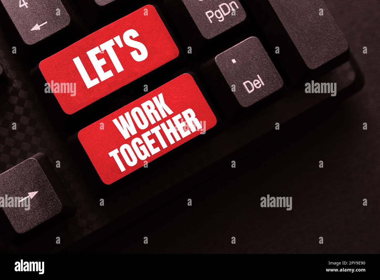 Writing displaying text Let's Work Together. Conceptual photo Unite and ...