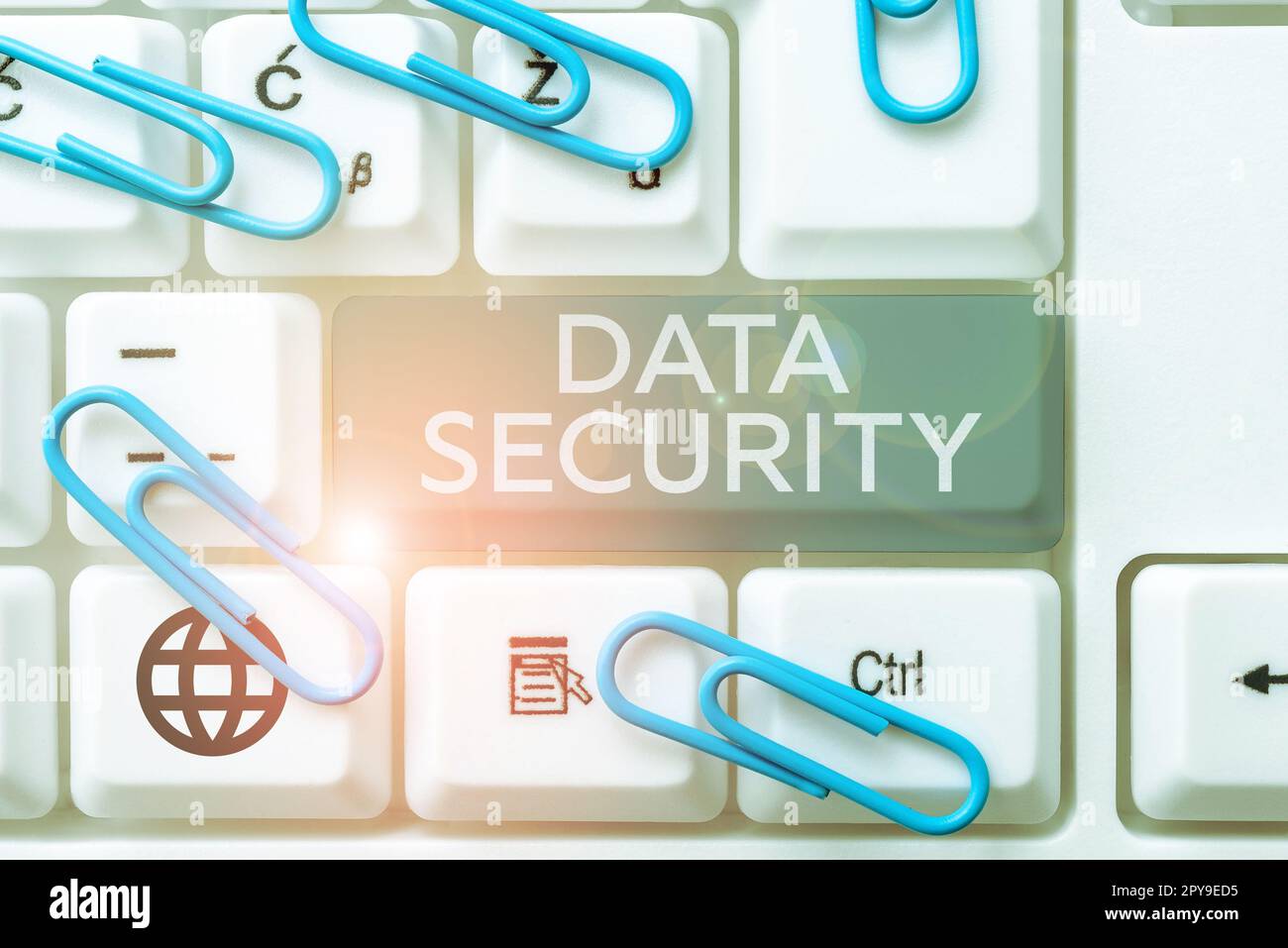 Sign displaying Data Security. Business overview Confidentiality Disk Encryption Backups ...