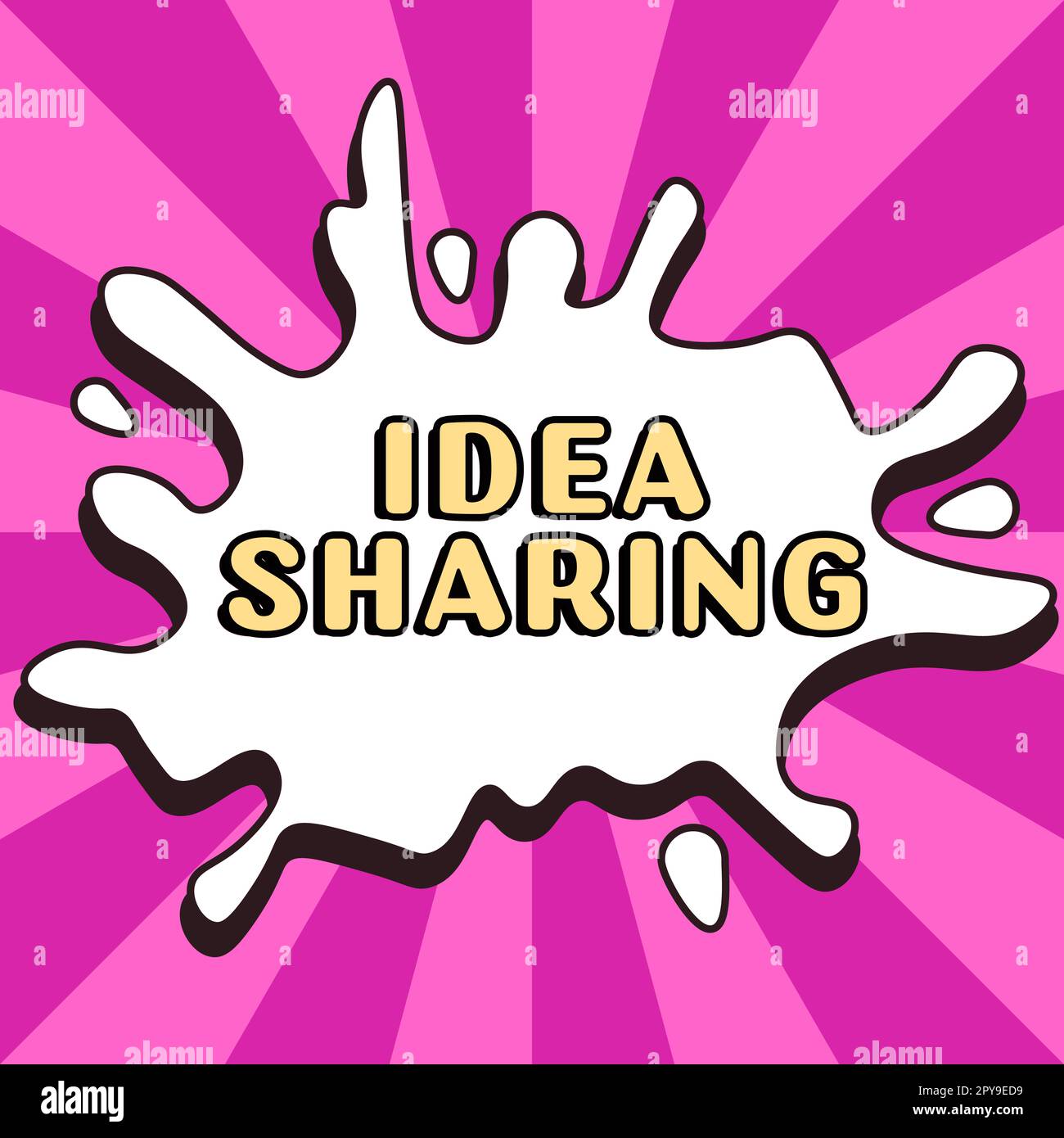 Inspiration showing sign Idea Sharing. Word Written on Startup launch ...