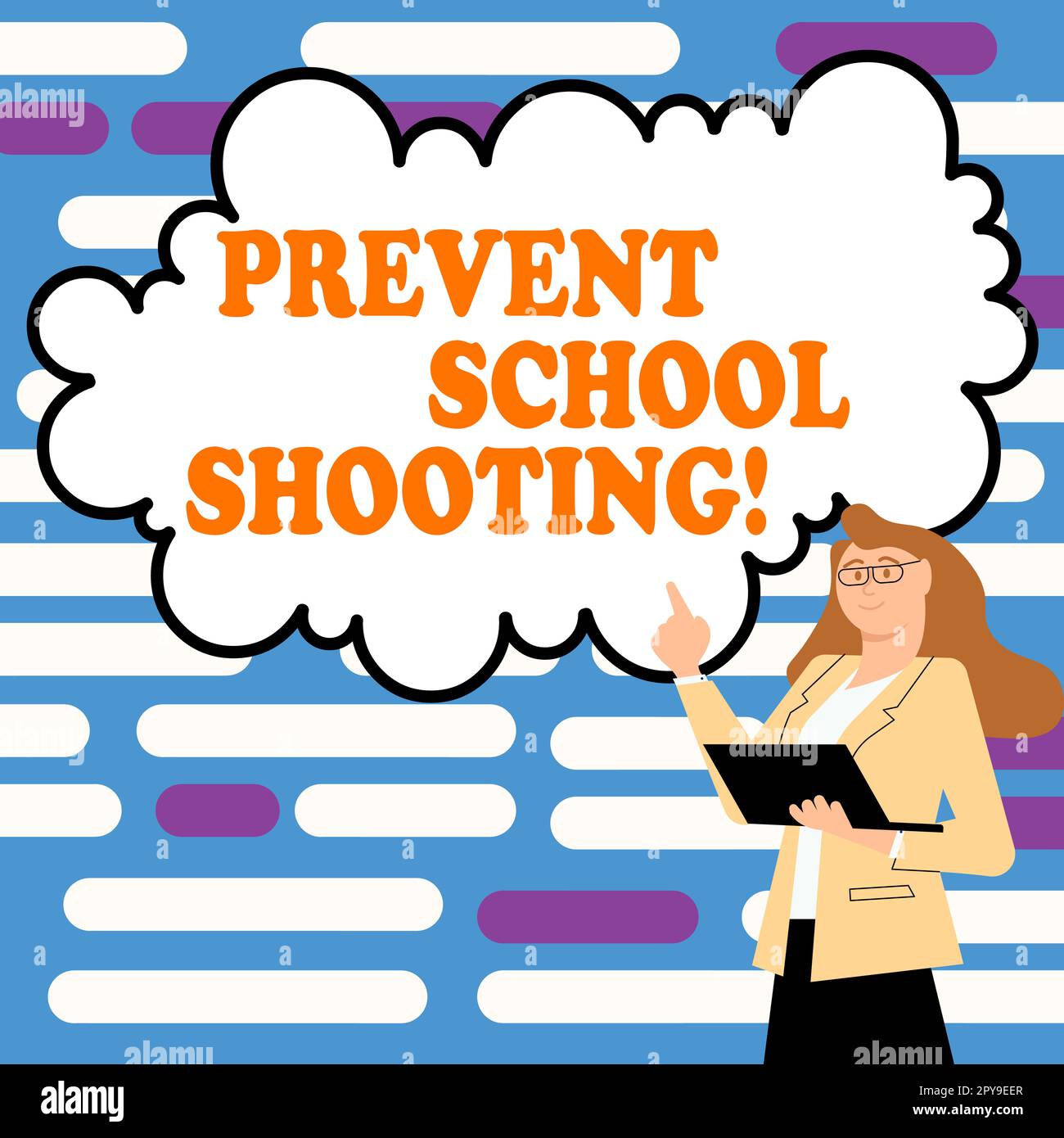 Writing displaying text Prevent School Shooting. Business concept ...