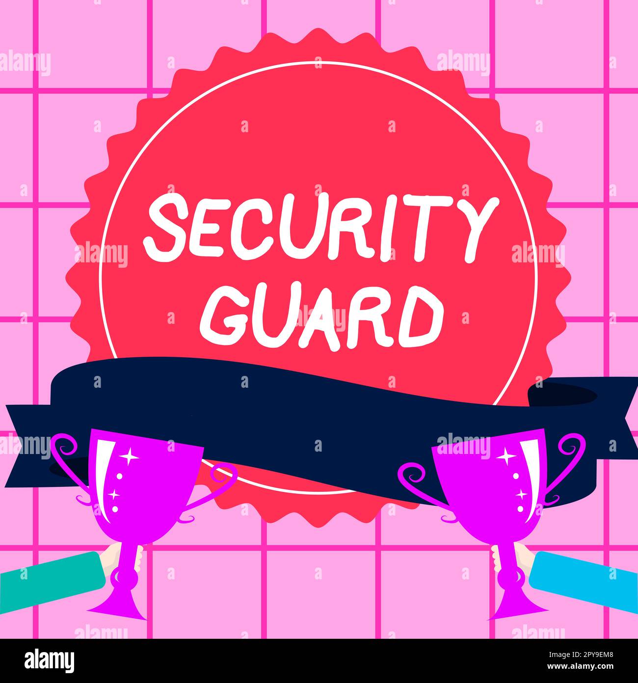 Inspiration showing sign Security Guard. Business approach tools used ...