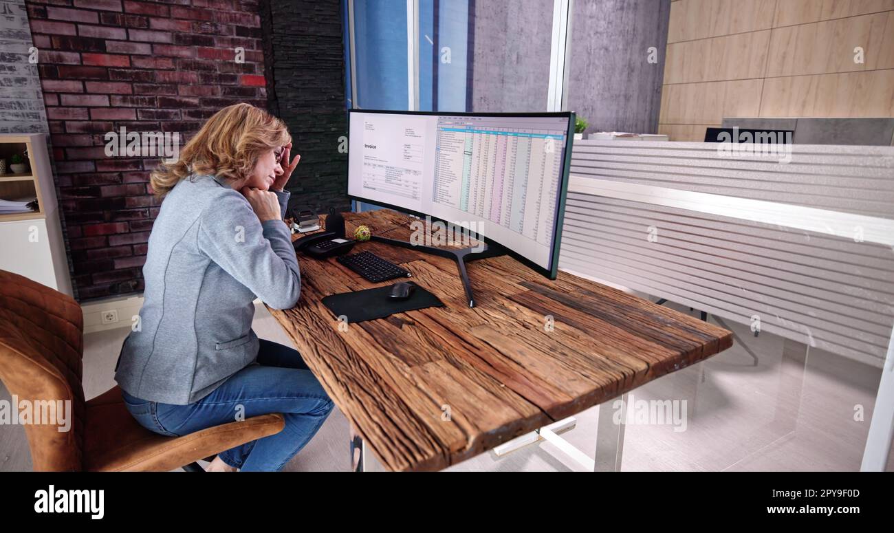 Business woman stressed using hi-res stock photography and images - Alamy