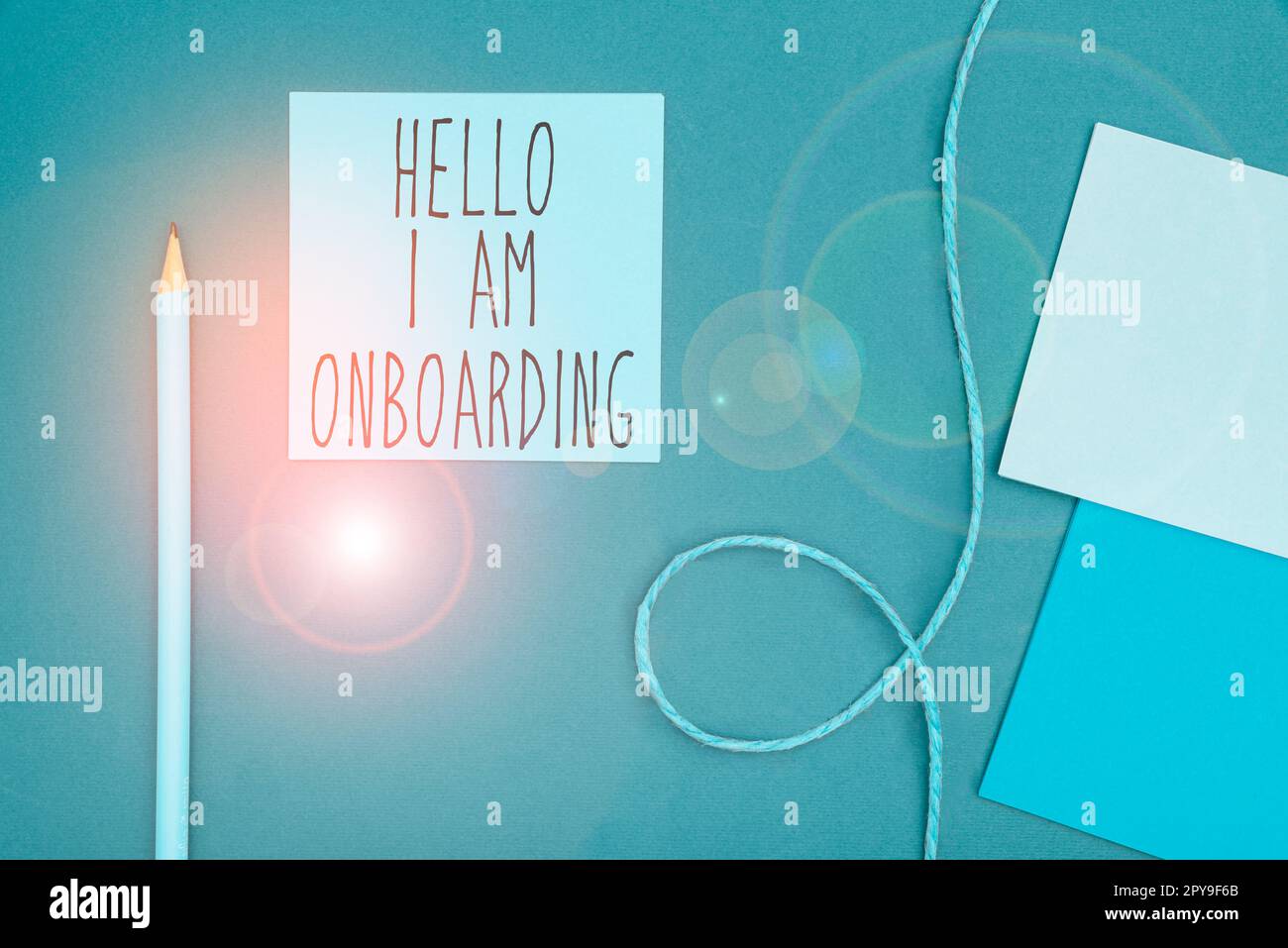 Conceptual caption Hello I Am Onboarding. Business concept Action Process of integrating a new ...