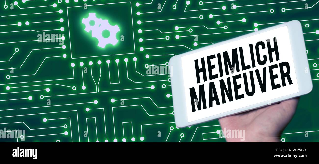 Writing displaying text Heimlich Maneuver. Internet Concept application ... Writing displaying text Heimlich Maneuver. Internet Concept application ...