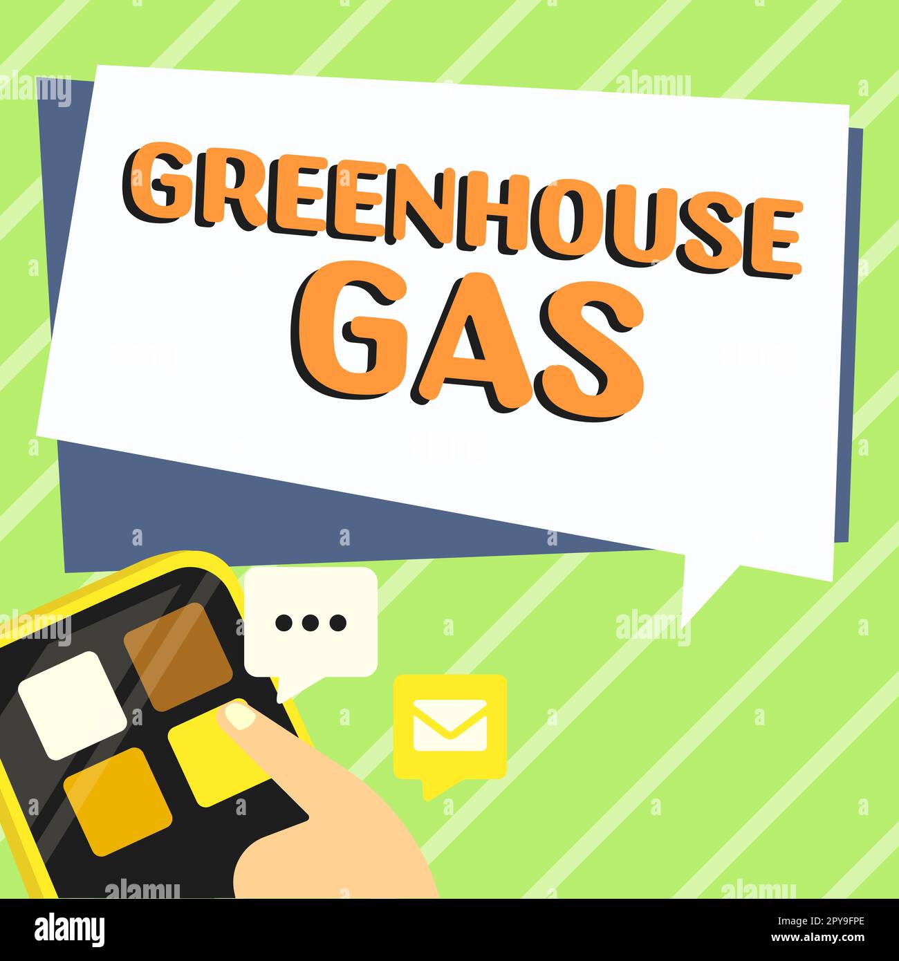 Handwriting text Greenhouse Gas. Conceptual photo carbon dioxide ...